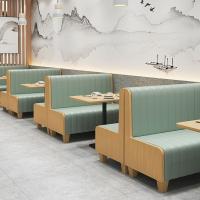 China Modern Restaurant Dining Set 120x65x105 cm Plywood Chair Table Sofa Booth for Commercial Use for sale