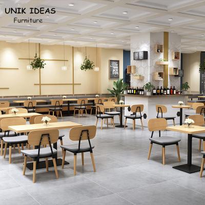 China Commercial Restaurant Dining Table and Chairs Set 120x45x105cm Fabric Upholstered for sale