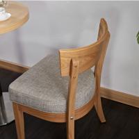 China Modern Restaurant Dining Table and Chairs Set 120x60x75cm Wood Frame with Cushion for sale