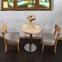 China Modern Restaurant Dining Table and Chairs Set 120x60x75cm Wood Frame with Cushion for sale