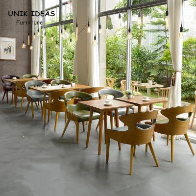 China Fast Food Table Chair Set Restaurant Furniture Booths Cafe Set Flatpack 3 Cartons for sale