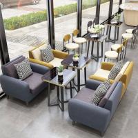 China Modern Restaurant Cafe Sofa Set High Quality Board Commercial Furniture Tables Chairs 20 Days Lead Time for sale