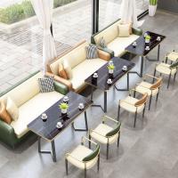 China Modern Restaurant Cafe Sofa Set High Quality Board Commercial Furniture Tables Chairs 20 Days Lead Time for sale