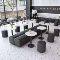 China Commercial Cafe Table and Chair Set Hotel Dining Room Furniture with Metal Frame Custom Color for sale