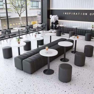 China Commercial Cafe Table and Chair Set Hotel Dining Room Furniture with Metal Frame Custom Color for sale