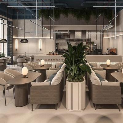 China Commercial Faux Leather Booth Sofa Set Customizable for Cafe Restaurant Catering Use for sale
