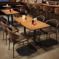 China American Restaurant Furniture Dining Tables and Chairs Luxury Sets for Cafe Coffee Shop 4 Seats for sale