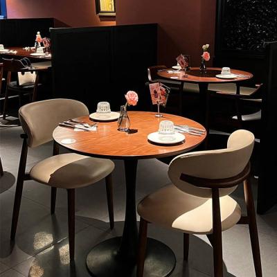 China Custom Minimalist Dining Set Wholesale Modern Coffee Shop Furniture 4 Seats for sale