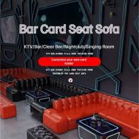 China Wholesale Custom U-Shape Nightclub Booth Seating with PU Leather and Solid Wood Frame for sale
