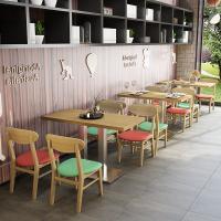 China Modern Cafe Restaurant Booth Sofa Dining Table and Chair Set 120x65x75cm for sale