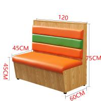 China Commercial Restaurant Booth Seating Faux Leather Plywood Durable Custom Color Size for sale