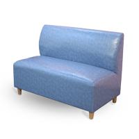 China Restaurant Booth Seating Sofa Set 120x65x85cm Clear Acrylic Fast Food Furniture for sale
