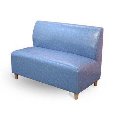 China Restaurant Booth Seating Sofa Set 120x65x85cm Clear Acrylic Fast Food Furniture for sale