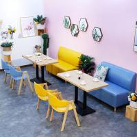 China Restaurant Booth Seating Sofa Set 120x65x85cm Clear Acrylic Fast Food Furniture for sale