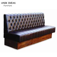 China Custom Round Tufted Leather Booth Seating for Hotel Restaurant Chain 2 Seater for sale