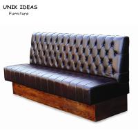 China Custom Round Tufted Leather Booth Seating for Hotel Restaurant Chain 2 Seater for sale