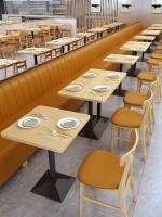 China Modern Wood Booth Seating Set for Restaurant Fast Food Commercial Furniture Custom Color PU Leather for sale