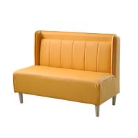 China Custom Restaurant Dining Booth Seating Set Wooden PU Leather Cafe Table and Chairs for sale