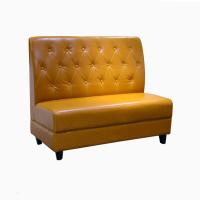 China Customizable Solid Wood PU Leather Booth Seating for Restaurant Coffee Shop Dining Table Chair Set for sale