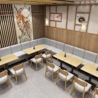 China U Shape Wooden Leather Booth Sofa Set with Round Table for Restaurant Corner Seating Custom Color for sale