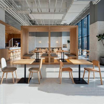 China Wooden Restaurant Table and Chairs Set 60x60x75 cm Modern Design for Sale for sale