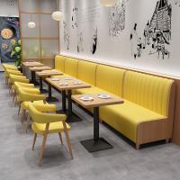 China Wholesale U Shaped Booth Seating Restaurant Simple Dining Set Wooden Furniture Custom Size for sale