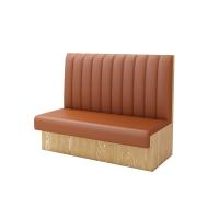 China Custom Restaurant Furniture Chair and Table Sets 120cm Fast Food Sofa Booth for Commercial Use for sale