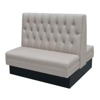 China American Diner Booth Retro Leather Seating for Restaurant Fast Food Dining Shop Custom Size for sale