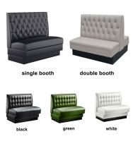 China American Diner Booth Retro Leather Seating for Restaurant Fast Food Dining Shop Custom Size for sale