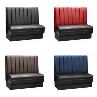 China American Diner Retro Style Sofa Wooden Frame Cafe Restaurant Booth Seating Custom Size for sale