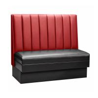 China American Diner Retro Style Sofa Wooden Frame Cafe Restaurant Booth Seating Custom Size for sale
