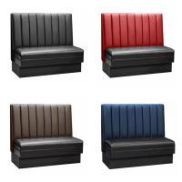 China Modern 2 Seater PU Leather Booth Sofa for Hotel Restaurant Custom Size for sale