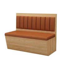 China Solid Wood Dining Table and Chairs Set Modern Restaurant Booth Seating for Coffee Shop 4 Seats for sale