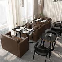 China Modern Restaurant Dining Table Set 120x60x75cm White Plastic Chairs for Fast Food Coffee Shop for sale