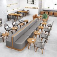 China Customizable Metal PU Leather Dining Table Set with 4-Piece Chair and Coffee Table for Restaurant Bar for sale