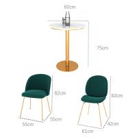 China Velvet Metal Cafe Booth Restaurant Set with Short Table and Chairs for Bar Hookah Use for sale