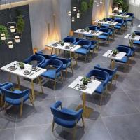 China Light Luxury Velvet Restaurant Booth Sofa Customizable Size PU Leather Metal Frame for Coffee Shop Canteen for sale