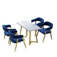 China Light Luxury Velvet Restaurant Booth Sofa Customizable Size PU Leather Metal Frame for Coffee Shop Canteen for sale