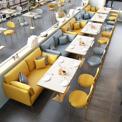 China Customizable Luxury PU Leather Booth Sofa for Restaurant Coffee Shop Hookah Lounge for sale