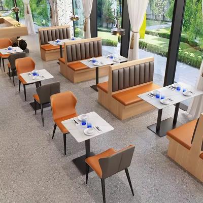 China Customizable Luxury PU Leather Restaurant Booth for Coffee Shop Dining Canteen for sale