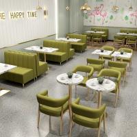 China Light Luxury Velvet Leisure Sofa Booth for Restaurant Coffee Shop Canteen Custom Size for sale