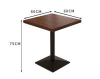China Retro American Restaurant Furniture Vintage Wooden Dining Table and Chair Set Solid Wood Cafe for sale