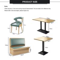 China Nordic Dining Chairs Restaurant Furniture Set PU Leather Wood Custom Size for Hotel Cafe for sale