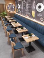 China Retro PU Leather Restaurant Booth Sofa Set Customizable Size for Coffee Shop Bar Cafe for sale