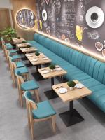 China Retro PU Leather Restaurant Booth Sofa Set Customizable Size for Coffee Shop Bar Cafe for sale