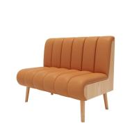 China Retro PU Leather Restaurant Booth Sofa Set Customizable Size for Coffee Shop Bar Cafe for sale