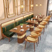 China Custom Retro C-Shape Restaurant Booth Leisure Sofa for Coffee Shop Bar Dining PU Leather Fabric for sale
