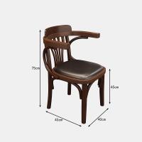 China American Retro Solid Wood Round Coffee Table with Rattan Seat Set for Cafe for sale