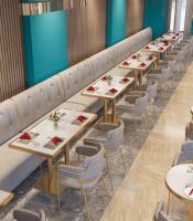 China Rectangle Marble Dining Tables Cafe Table Fast Food Restaurant Table and Chairs for sale
