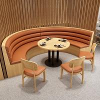 China Wholesale Design Wood Upholstered Cafe Booth Seating Bar Stools Corner Banquette Seating 120x60x105cm for sale